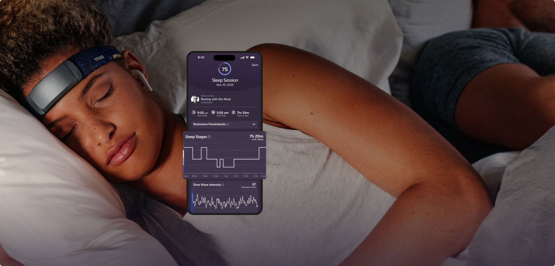 Muse S Athena Premium Subscription Bundle | Muse® EEG Mental Fitness & Sleep Headband